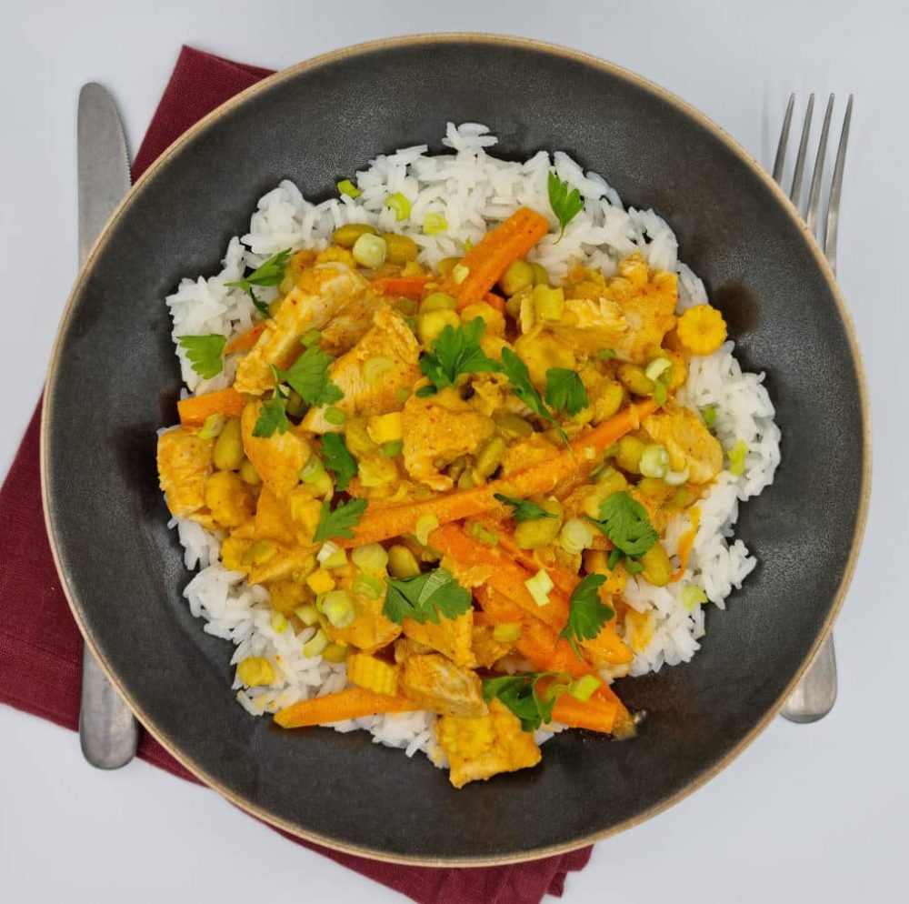 Curry rouge de poulet à la thaïlandaise - Weekly Food